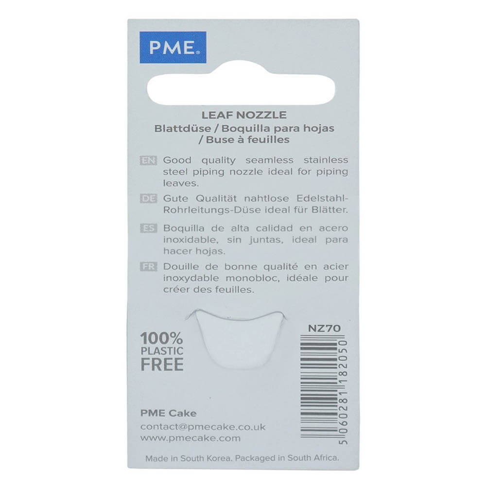 Boquilla para hacer hojas nº 70 JEM de Acero Inoxidable - 34 mm Altura